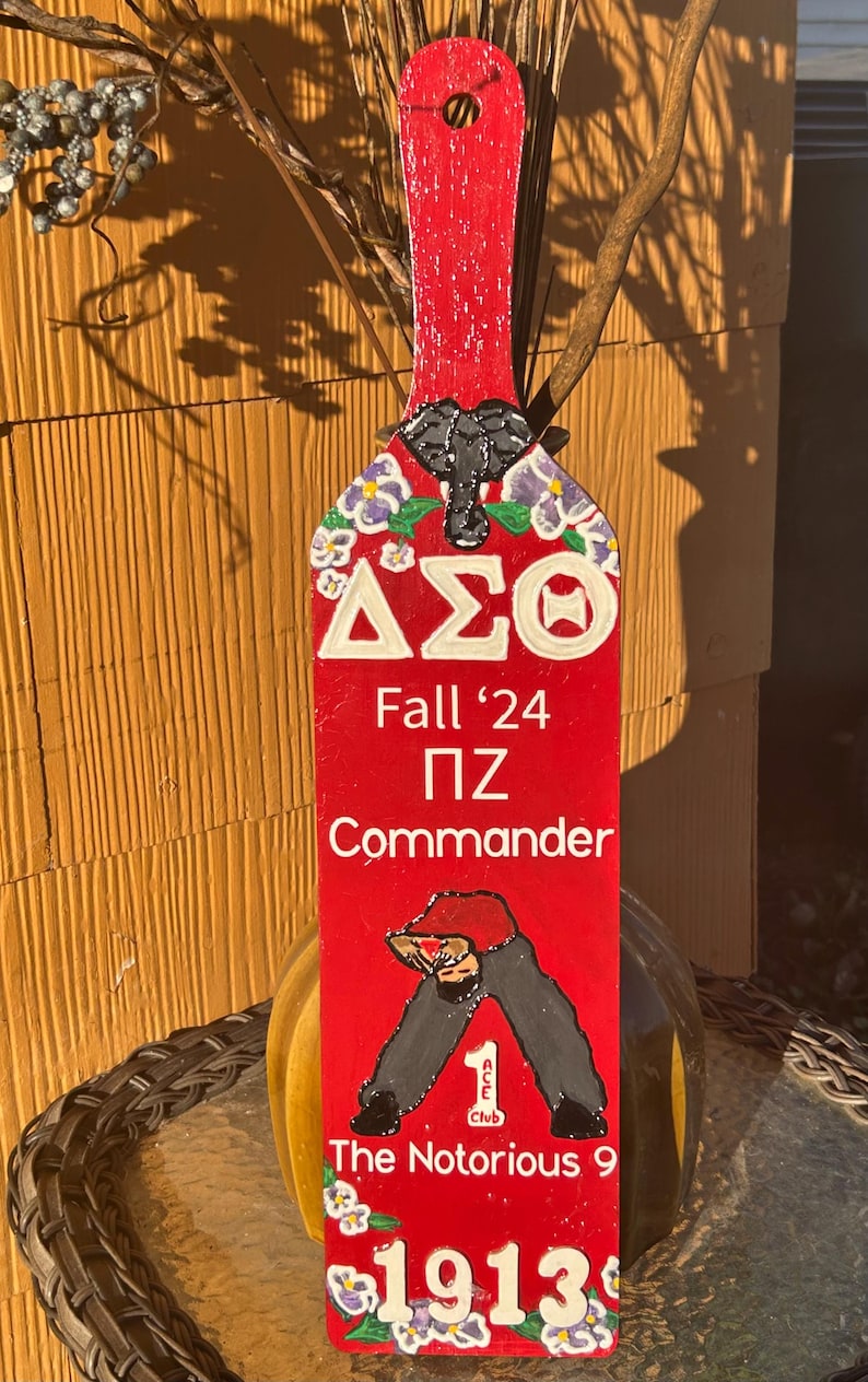 Custom Wooden Greek Paddle | Handcrafted Sorority and Fraternity ...