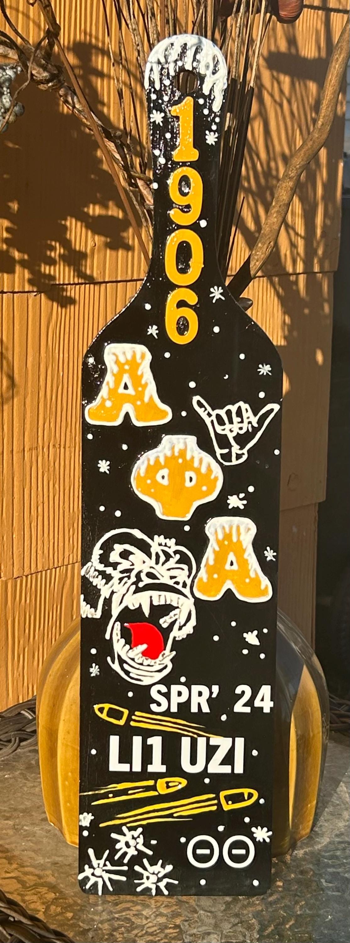 Custom Wooden Greek Paddle | Handcrafted Sorority and Fraternity ...