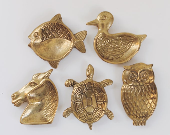 Vintage Brass Animal Trinket Dish | Vintage Trinket Dish | Vintage ...