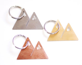 Brass keychain | Etsy