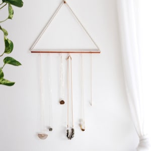 Minimalist Copper Rope Jewelry Organizer | Jewelry Storage | Jewelry ...