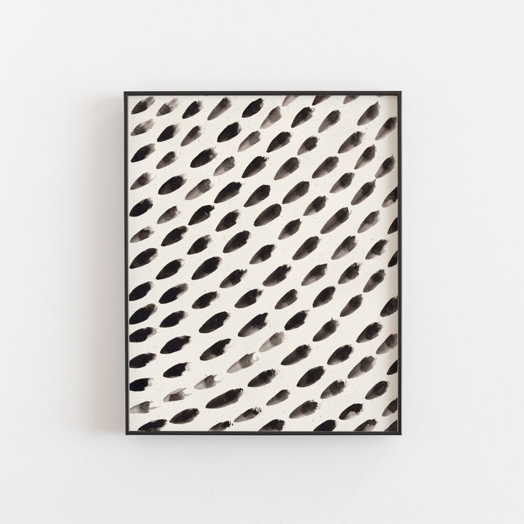 Ink Diagonal Dashes Wall Art Print - Etsy