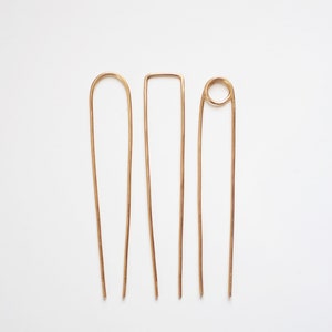 Arch Brass Hair Pin | Brass Hair Clip | Brass Hair Stick | Brass Hair ...