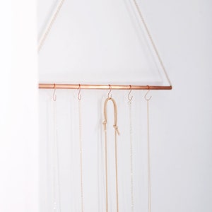 Minimalist Copper Rope Jewelry Organizer | Jewelry Storage | Jewelry ...