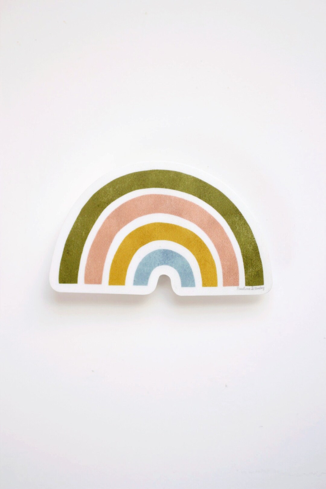 Rainbow Earth Tones Vinyl Sticker | Nature Sticker | Rainbow Sticker ...