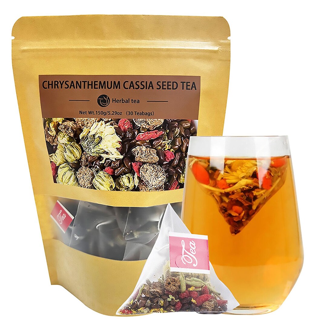 Chrysanthemum Cassia Seed Tea, 30 Teabags, Burdock Root, Goji Berries ...