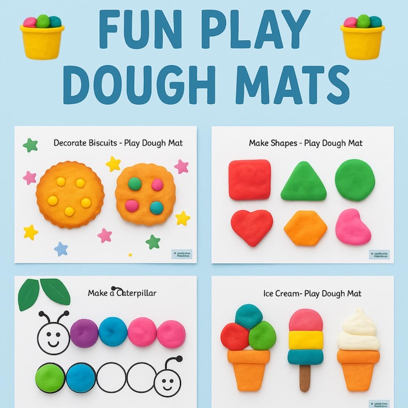 Play Dough Mats - Etsy