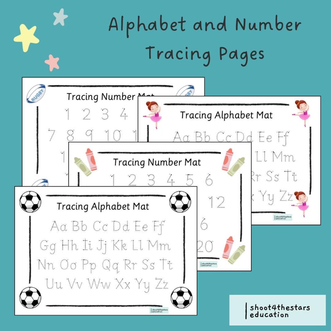 Number Tracing/alphabet Tracing/number Mat/alphabet Mat/back to School ...