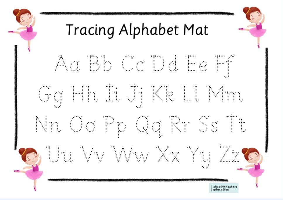 Number Tracing/alphabet Tracing/number Mat/alphabet Mat/back to School ...