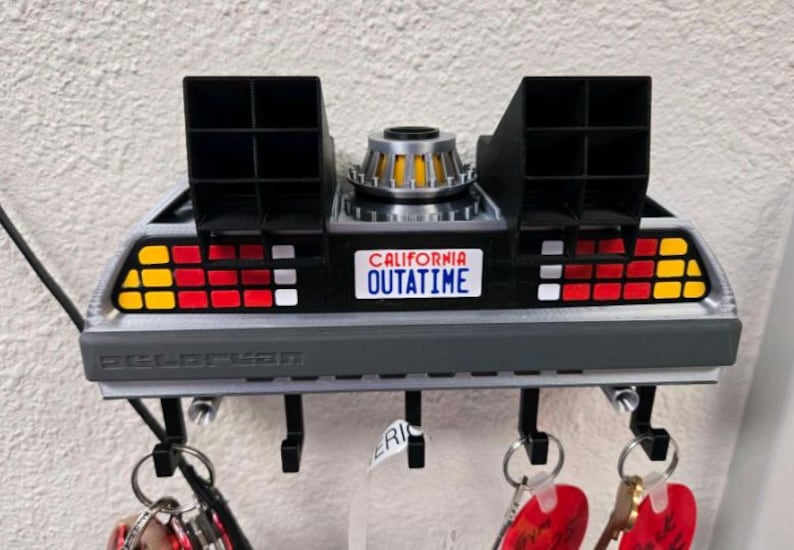 Delorean Time Machine Key Holder - Etsy
