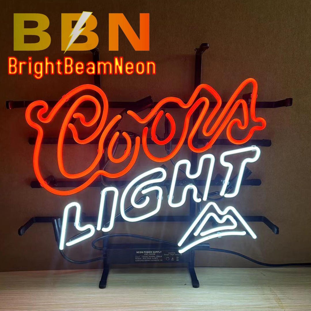 Coors Light Beer Sign Man Cave Home Bar Decor Beer Bar Decor Wall Art ...