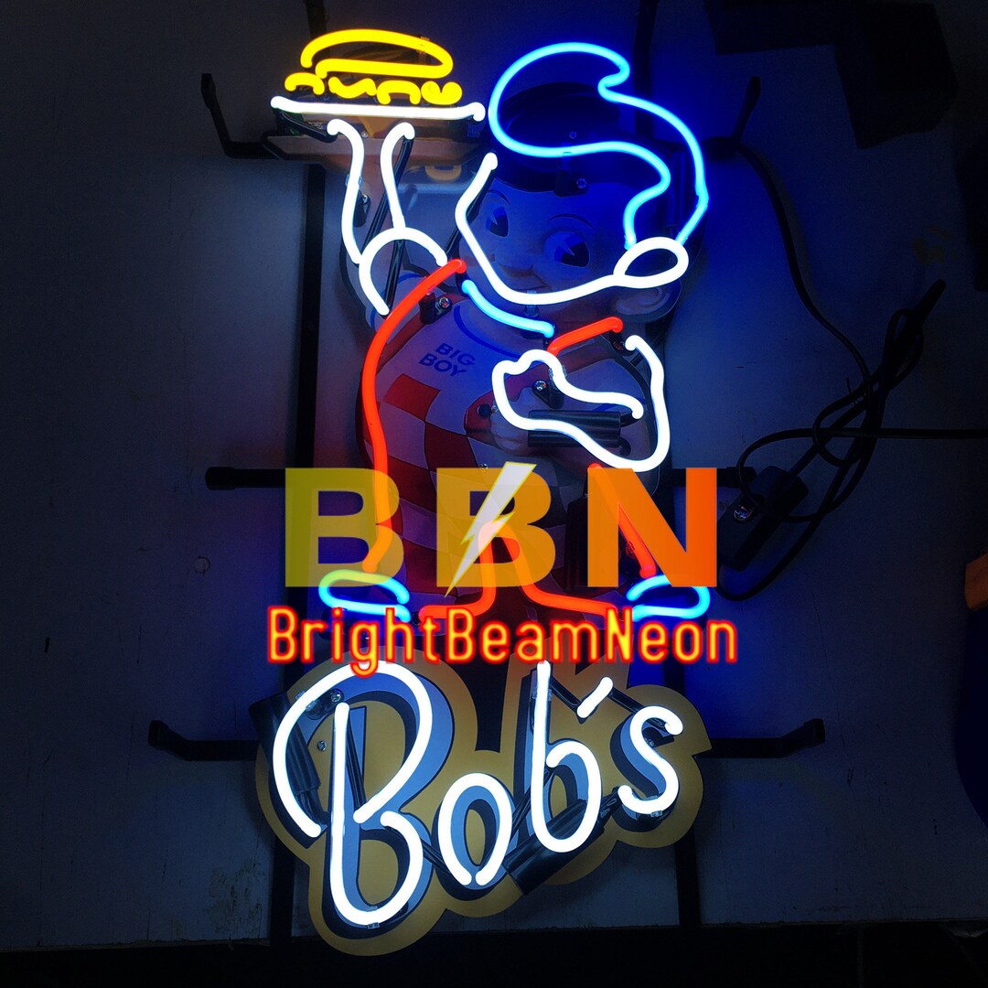 Bobs Big Boy Retro Neon Sign Perfect for Vintage Diner Decor Wall Art ...