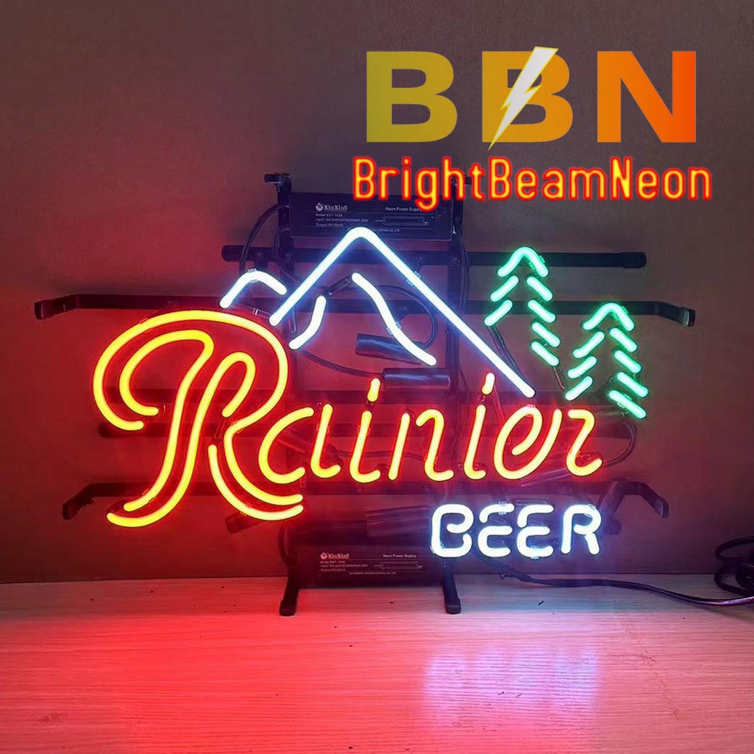 Rainier Beer Sign Beer Bar Decor Man Cave Personalized Sign Wall Art ...