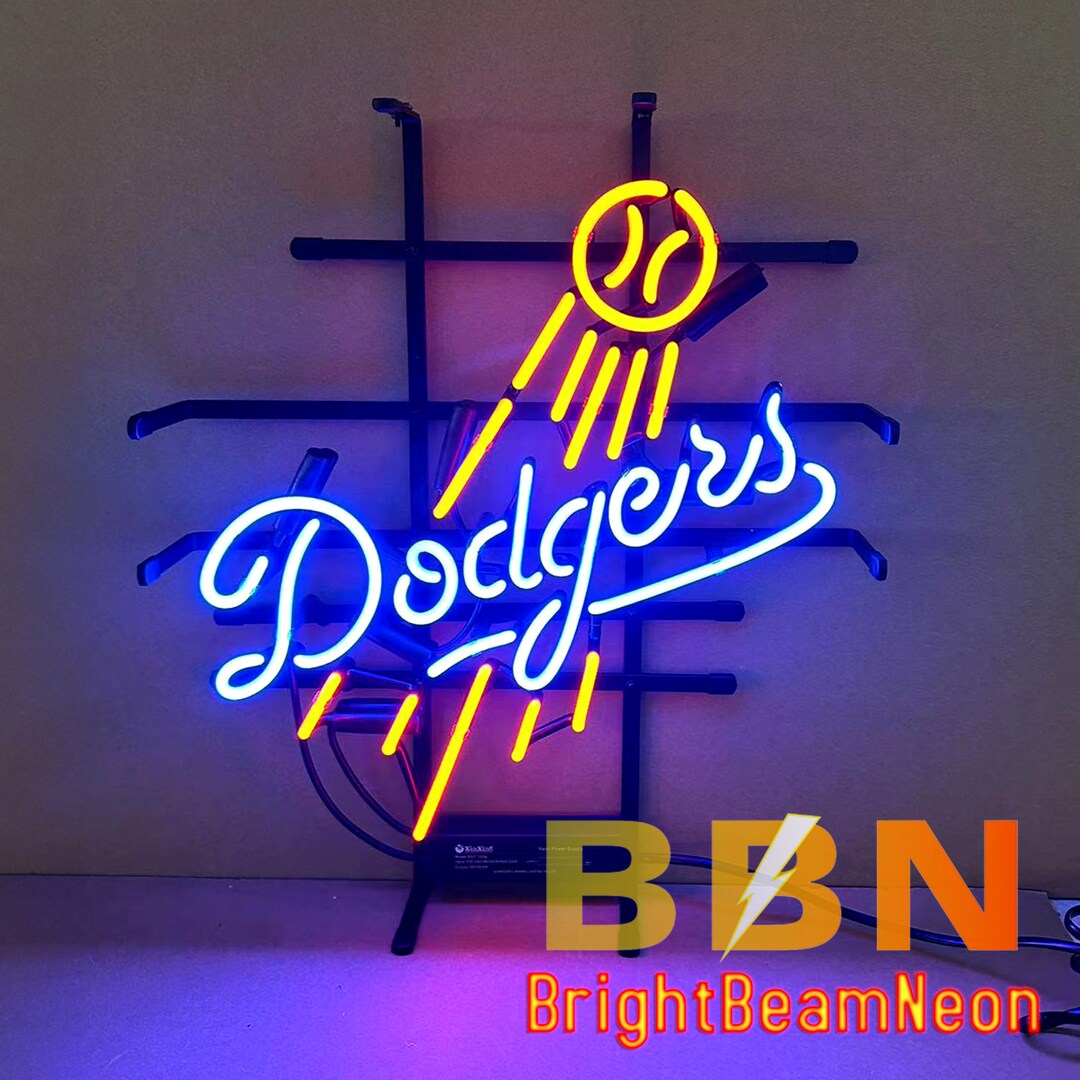 Dodgers Neon Sign Baseball Team Sign Personalized Gifts for him ...
