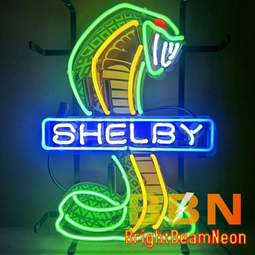 Shelby Cobra Neon Sign Personalized Sign Home Bar Decor Wall Art ...