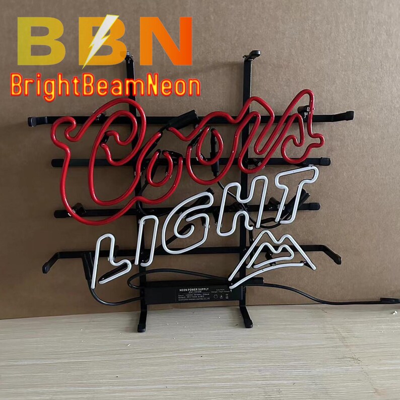 Coors Light Beer Sign Man Cave Home Bar Decor Beer Bar Decor Wall Art ...