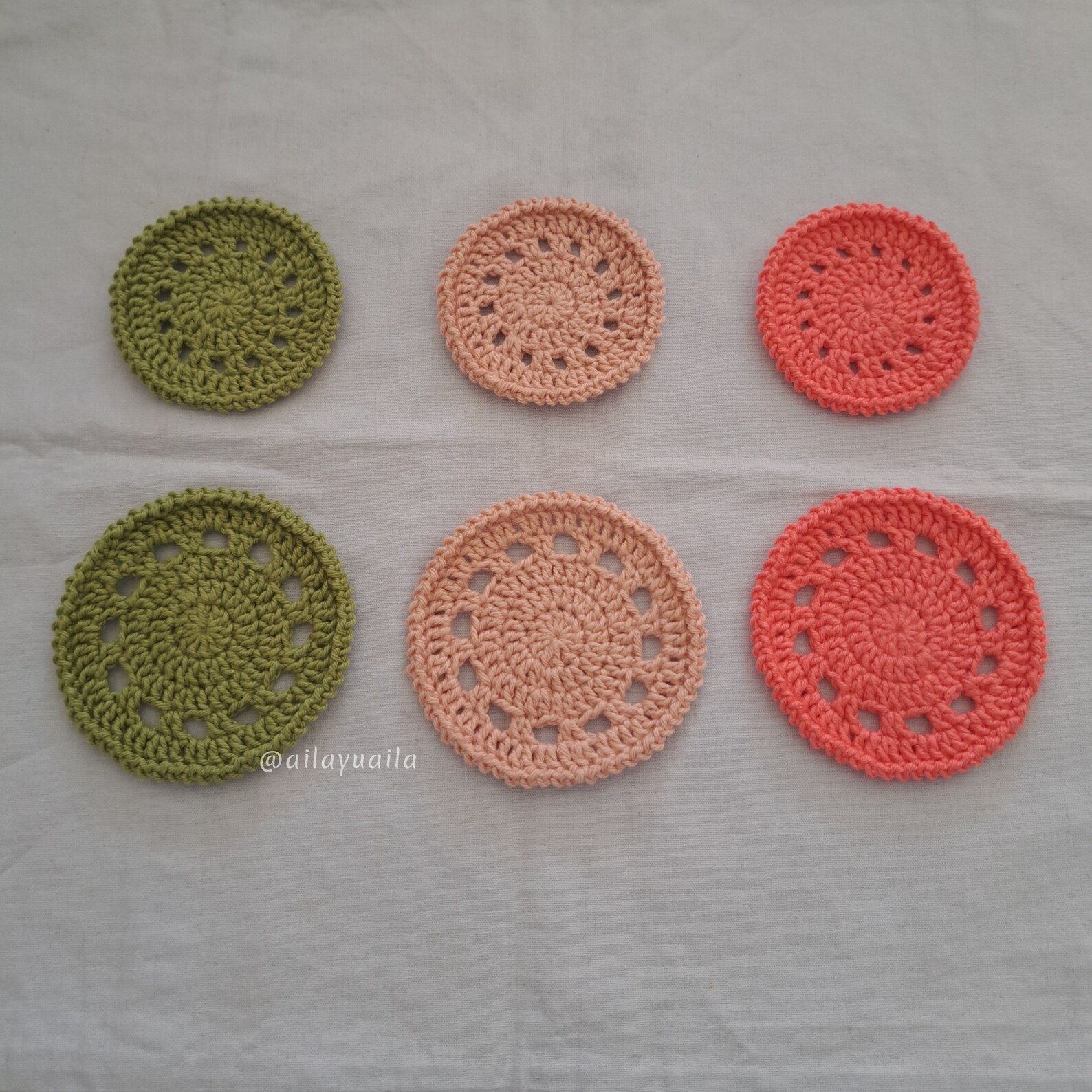 The Coaster Crochet Pattern, the Coaster PDF Pattern, Cup Coaster ...