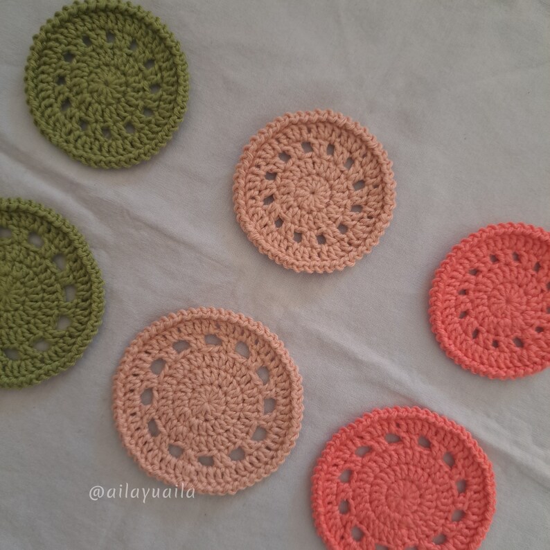 The Coaster Crochet Pattern, the Coaster PDF Pattern, Cup Coaster ...