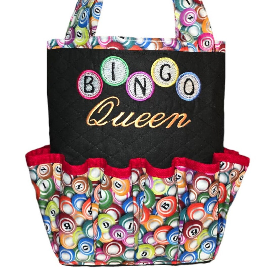 Hand Crafted by ME Bingo Queen Bingo / Makeup Bag for 12 Exterior Bush ...