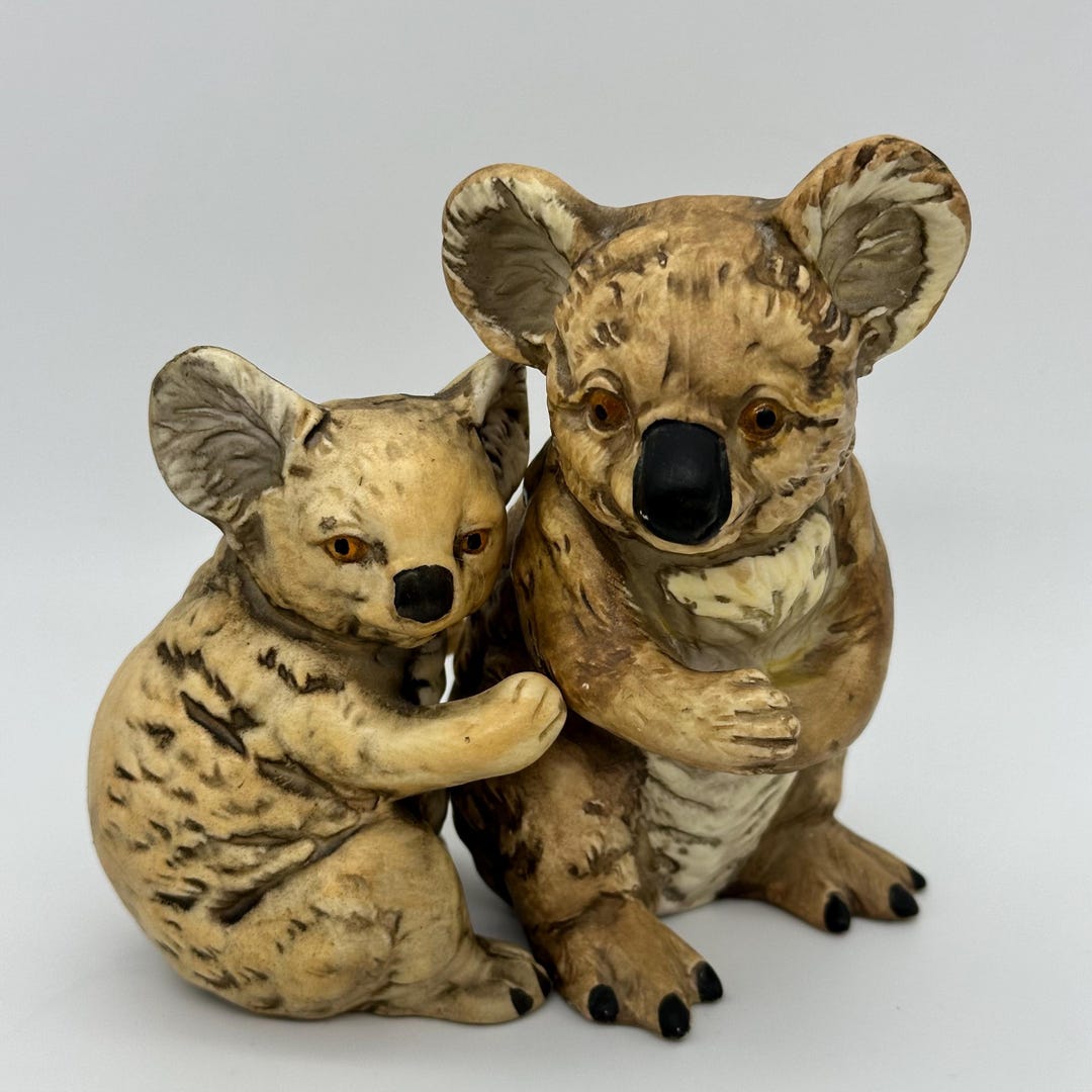 Vintage Koala Statues Cottage Core Shelf Scaping Item Bear Figurine ...