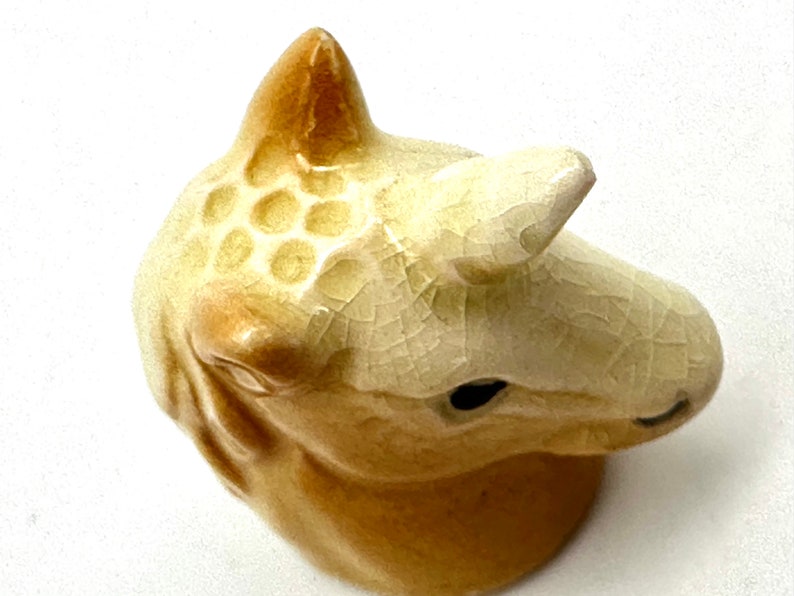 Unicorn Thimble SYLVAC Hand Crafted in England Some Crazing Porcelain ...