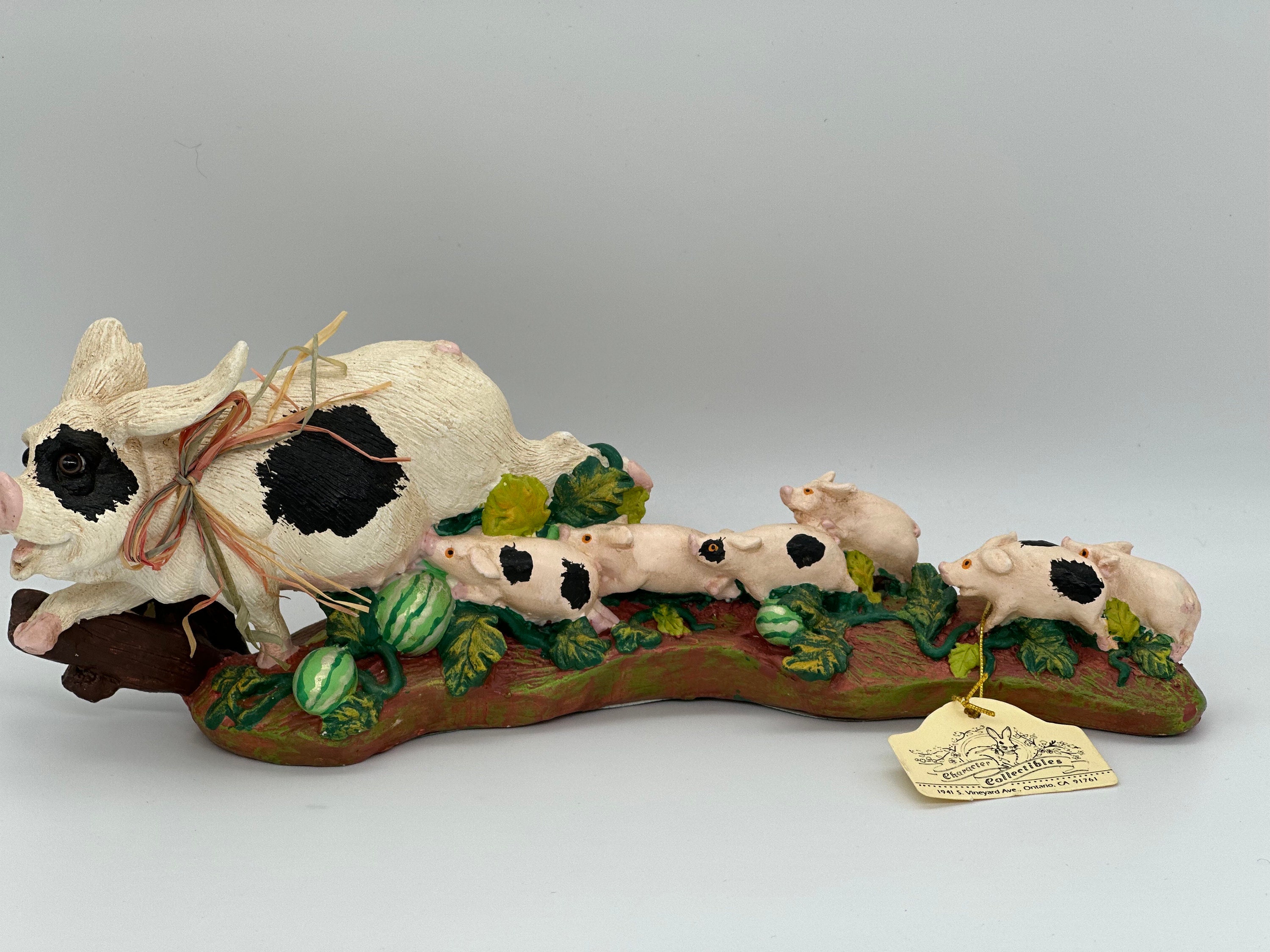 Pete Aspit Character Collectibles Pig With Piglets Statue 1992 Vintage ...