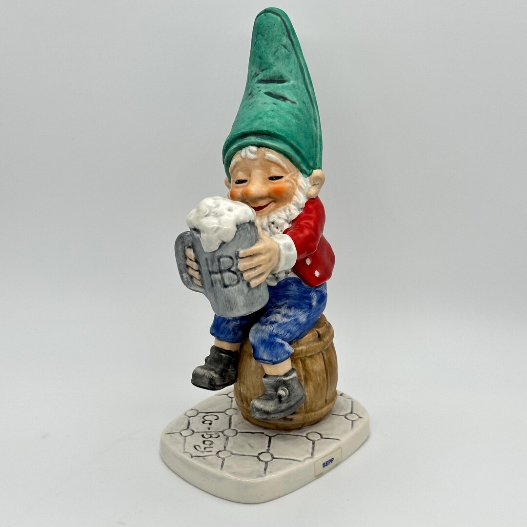Vintage Porcelain W Germany Goebel Co Boys Gnome SEPP the DRUNKARD Well ...