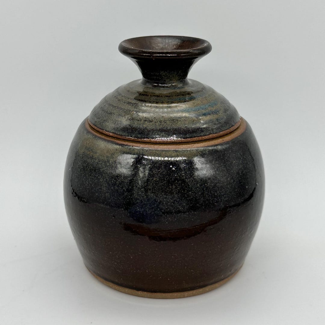 Bridges Street Pottery Signed by Scott Haines 2008 Brown Green Blue ...