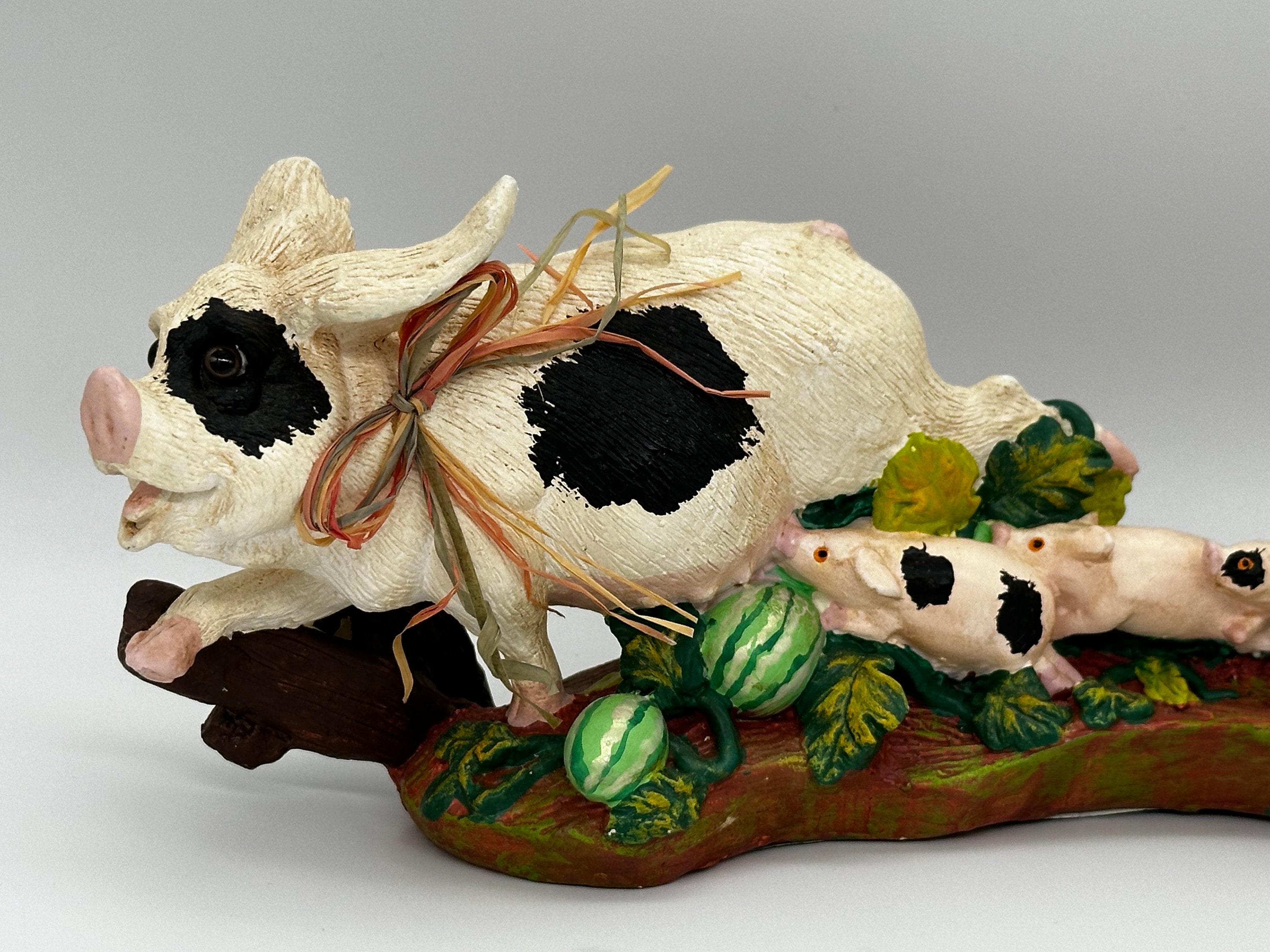 Pete Aspit Character Collectibles Pig With Piglets Statue 1992 Vintage ...