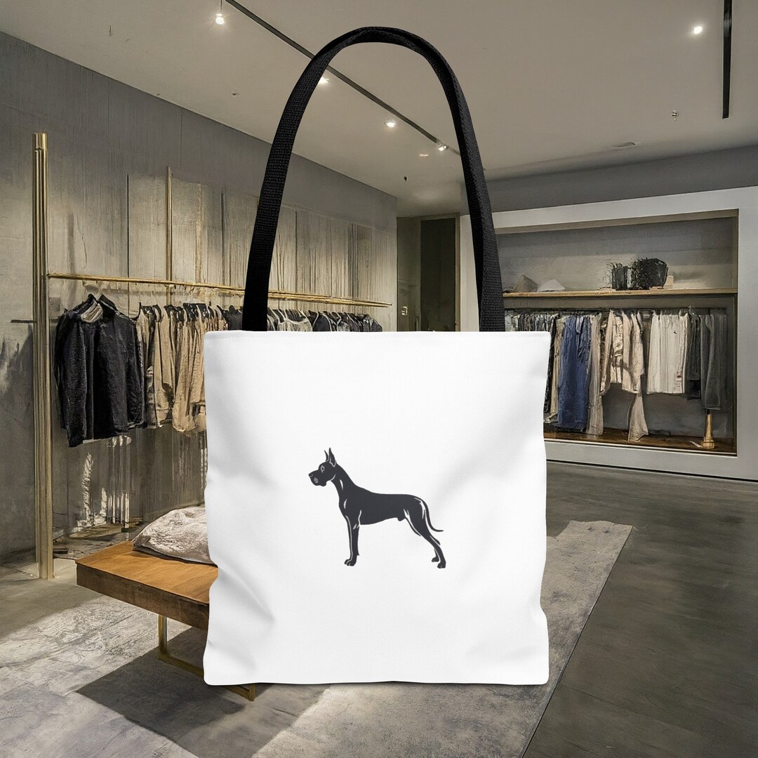 Great Dane Monogram Tote Bag, Great Dane Tote, Great Dane Reusable Bag ...