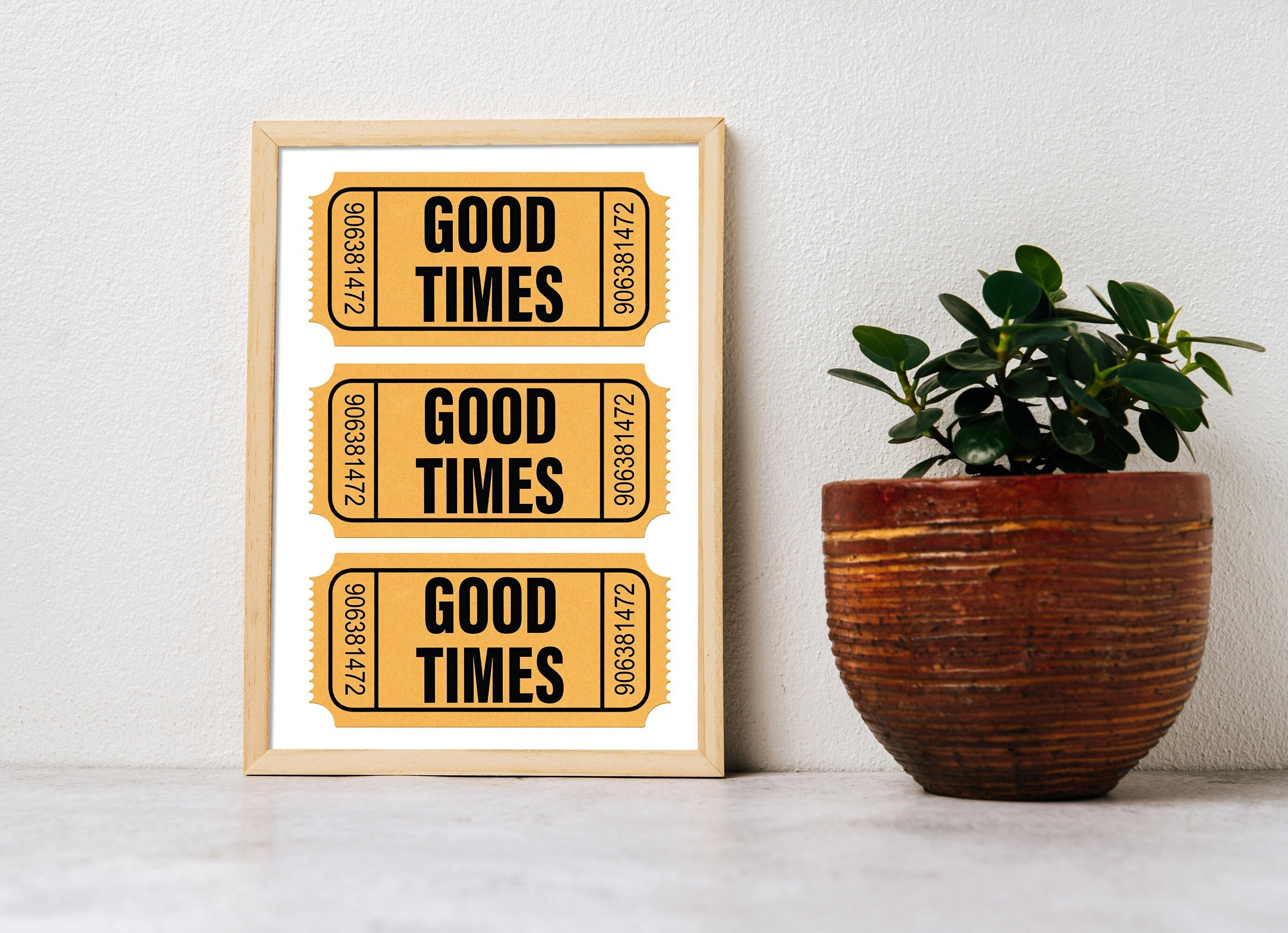 Good Times Tickets Wall Art 11x14 Gallery Wall - Etsy