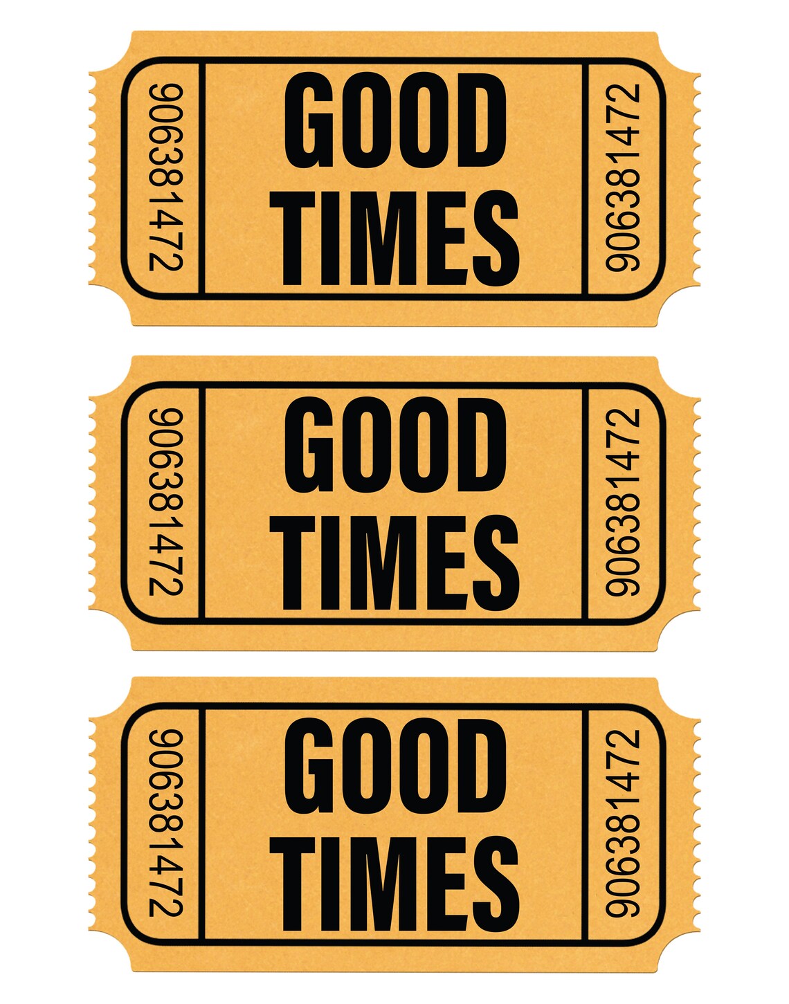 Good Times Tickets Wall Art 11x14 Gallery Wall - Etsy
