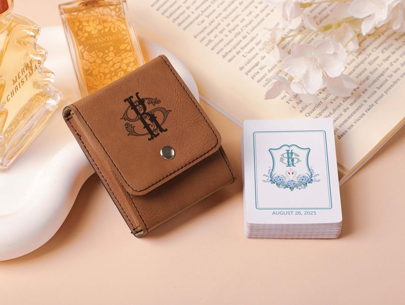 Photo Gift, Custom Monogram Playing Cards, Personalized Gift, Ideal ...
