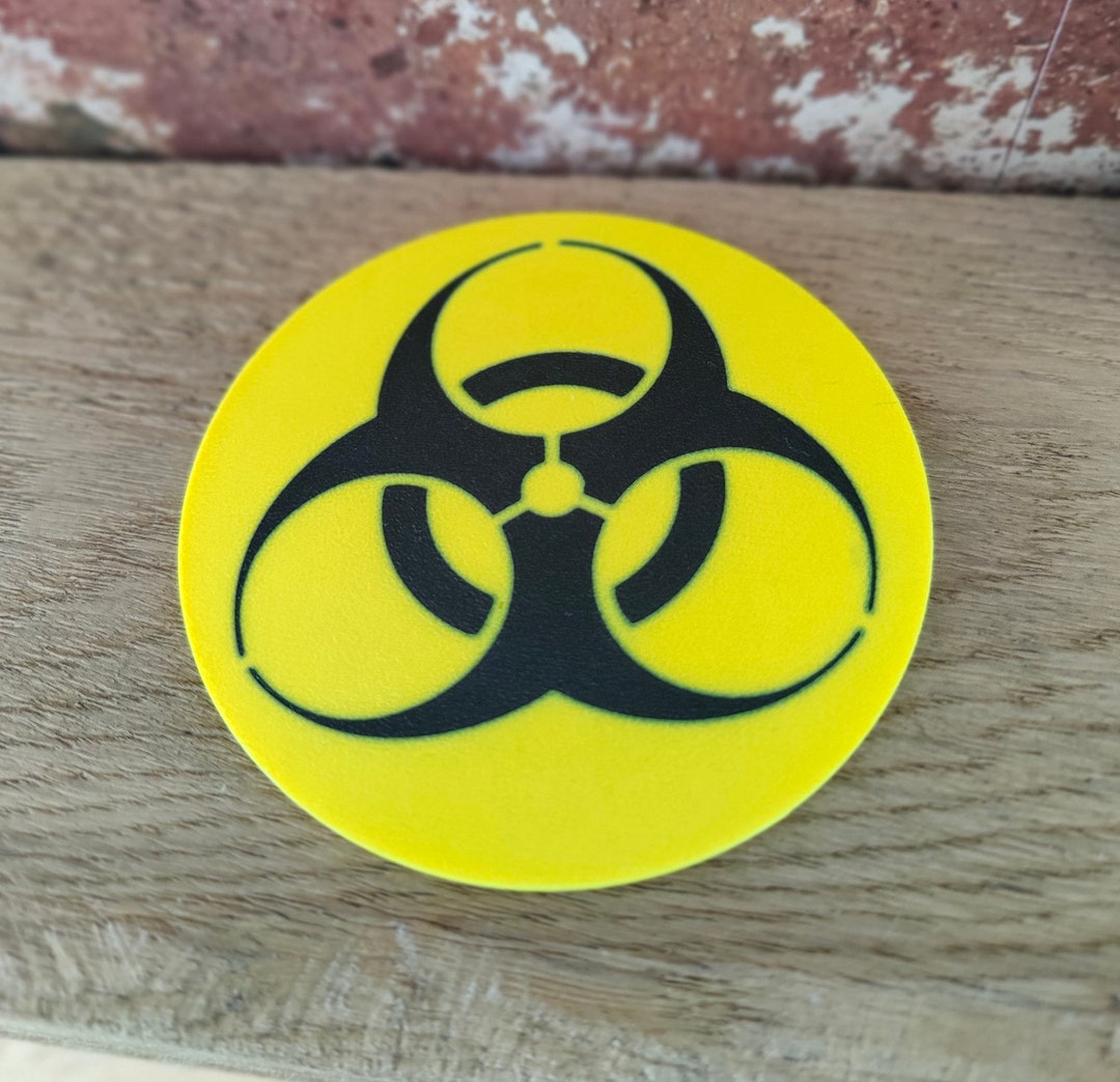 Biohazard Trefoil Yellow and Black Drinks Coaster - Etsy