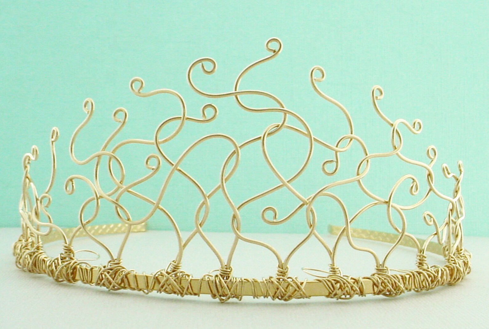 Gold Organic Tiara - Etsy