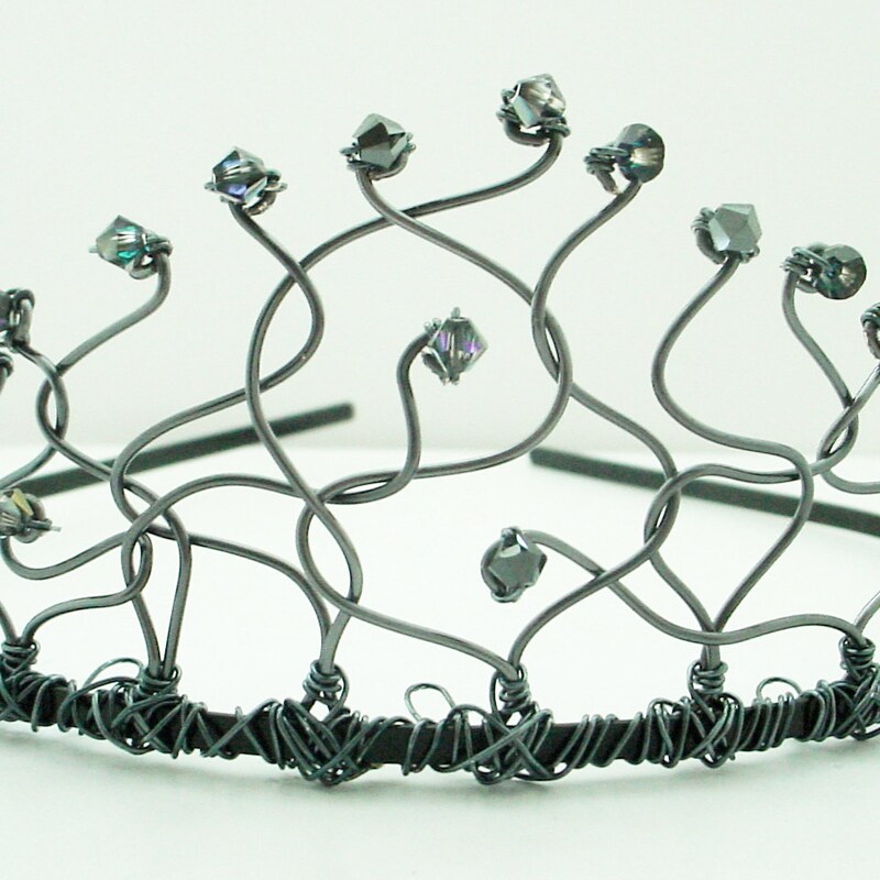 Black Tiara - Etsy