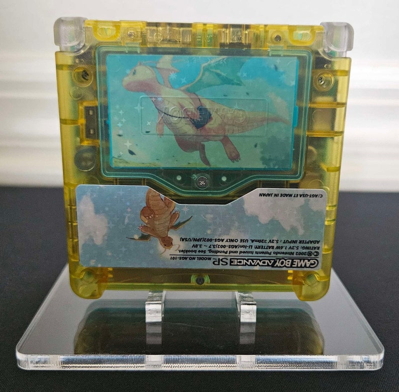 Dragonite Custom Nintendo Game Boy Advance SP GBA in Hand Made to Order ...