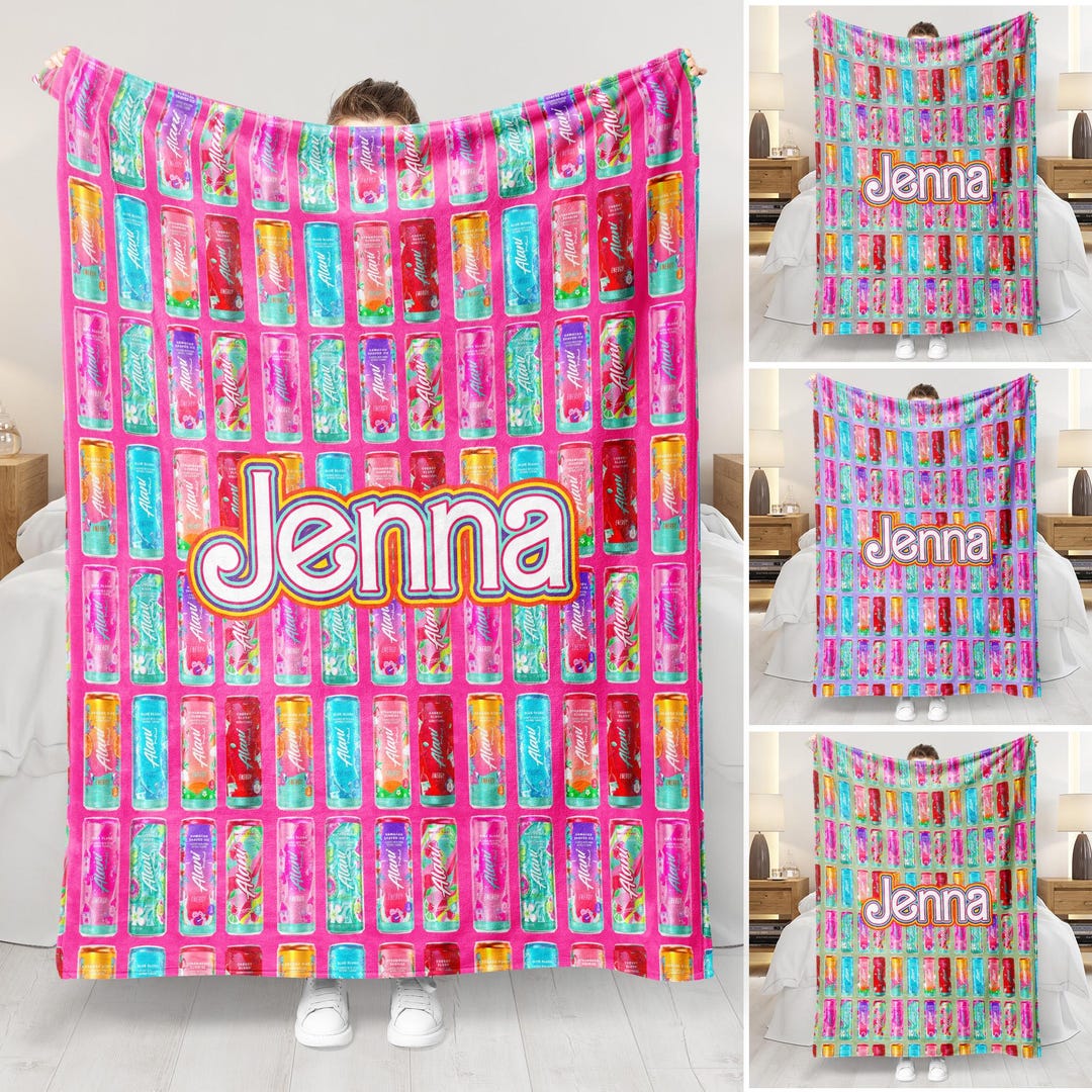 Personalized Alani Energy Drink Blanket - Custom Name Alani Summer ...