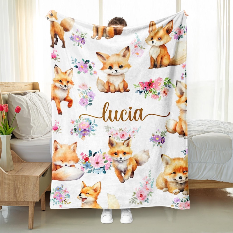 Fox Blanket - Etsy