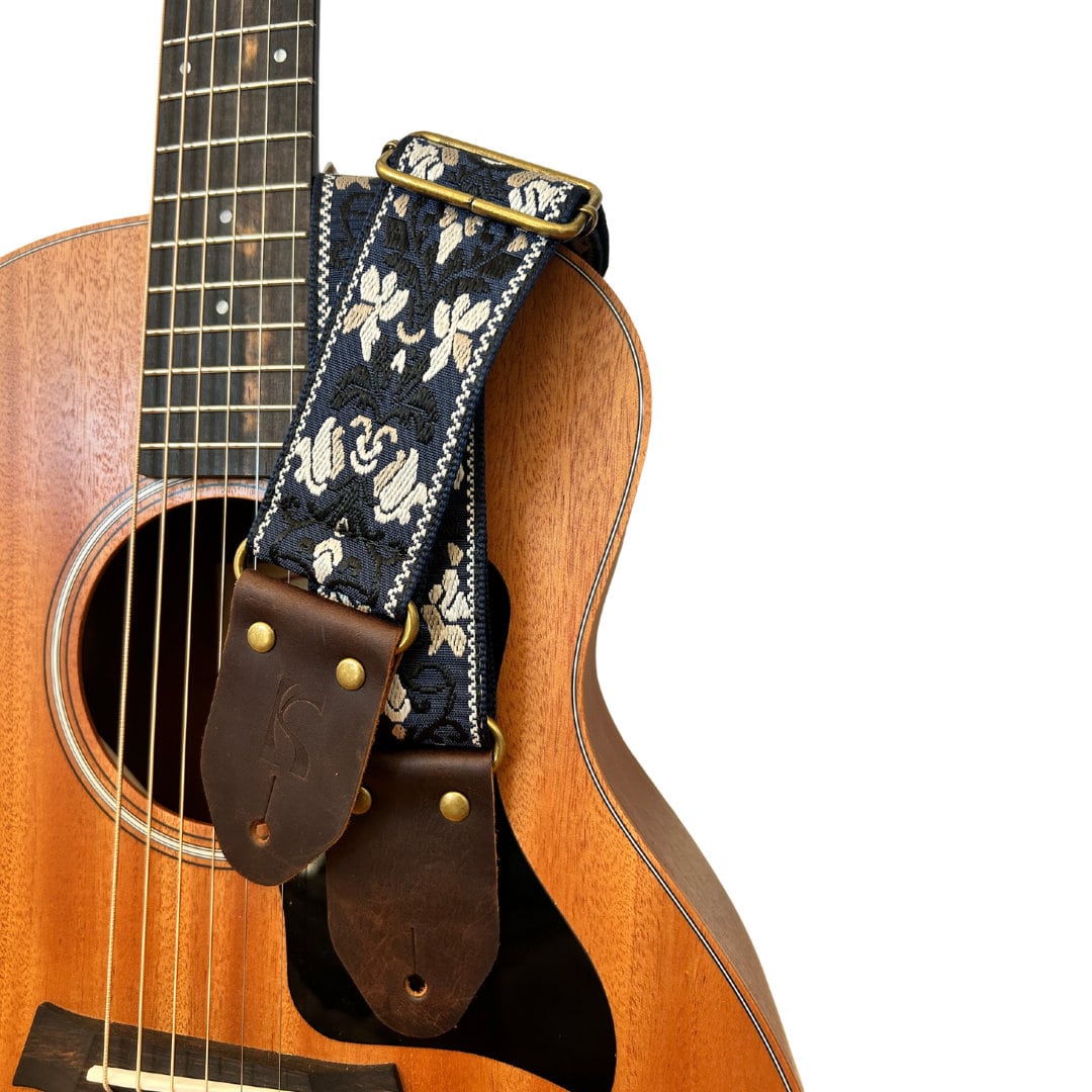 Guitar Strap Pack, Capo, Picks, Vintage-classic Embroidered Cotton, for ...