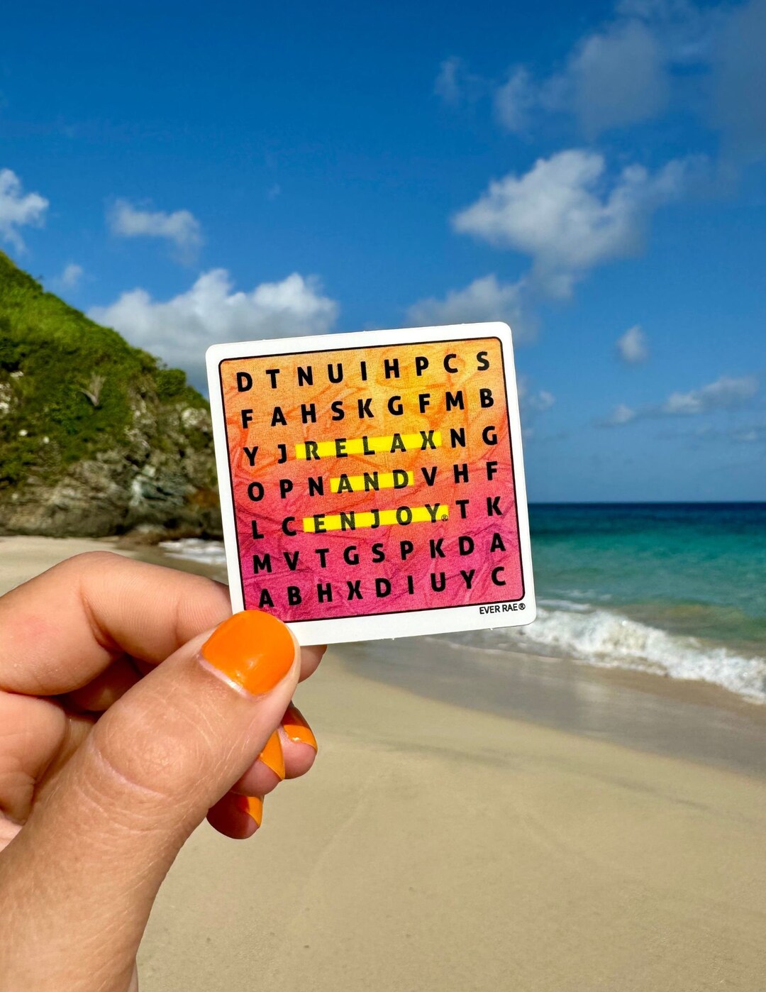 Word Search Sticker - Etsy