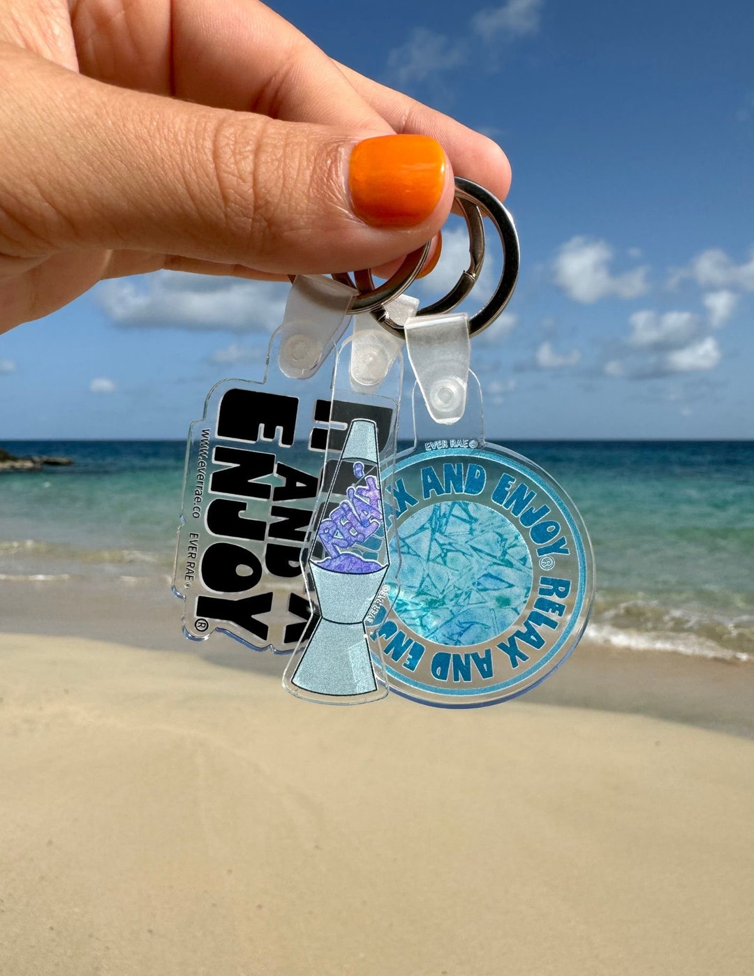 Relax Keychain, Lava Lamp Keychain, Nautical Keychain, Cute Acrylic ...