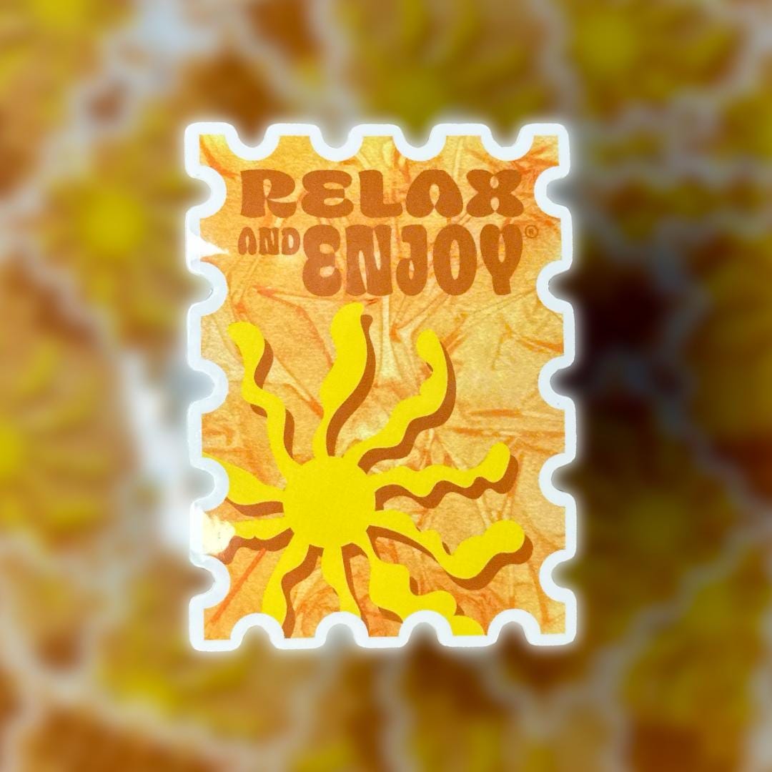 Postage Stamp Sticker, Stamp Sticker, Stamp Collector Sticker, Sunshine ...