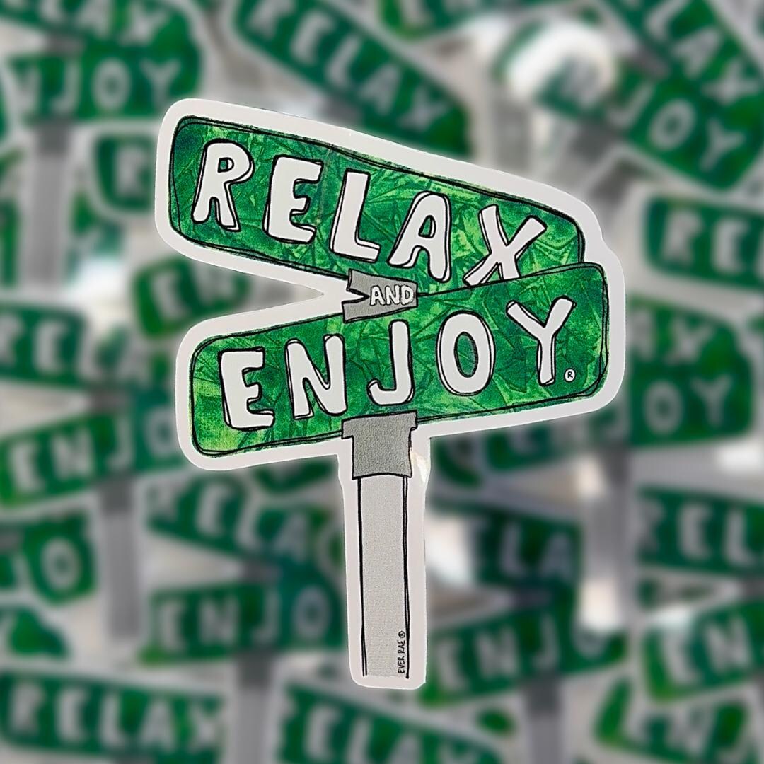 Street Sign Sticker, Mindfulness Sticker, Positivity Sticker, Good ...
