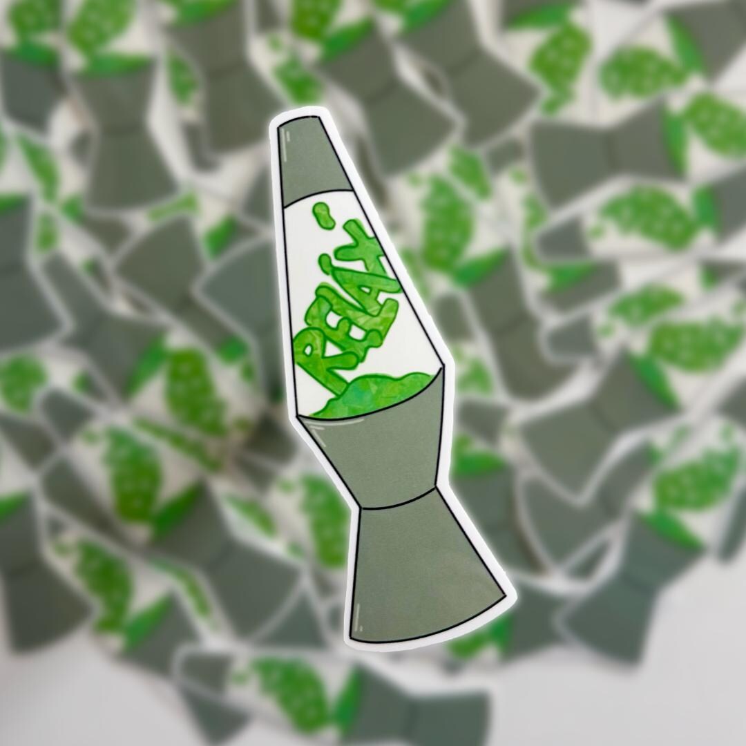 Lava Lamp Sticker, Retro Groovy Sticker, Holographic Lava Lamp Sticker ...