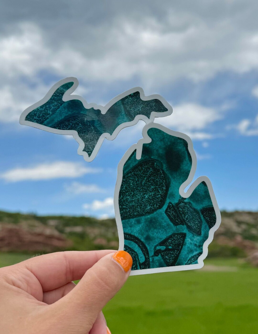 Michigan Sticker, Lake Michigan Sticker, State of Michigan Sticker ...