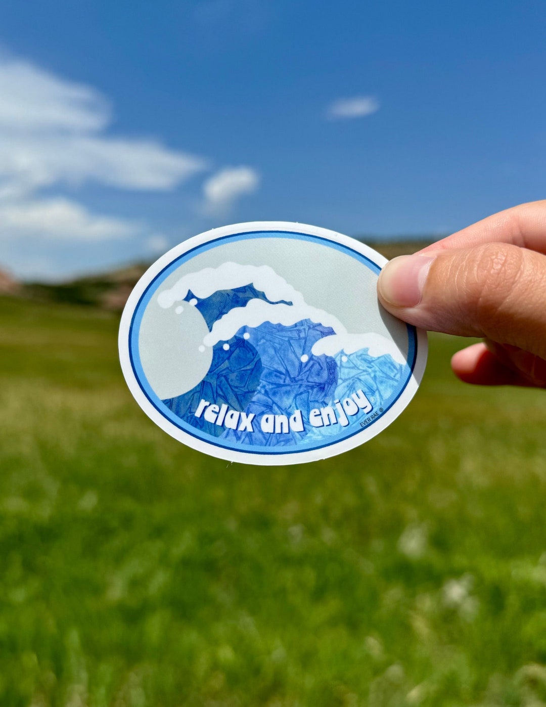 Ocean Waves Sticker, Beach Life Sticker, Lake Life Sticker, Surfer ...