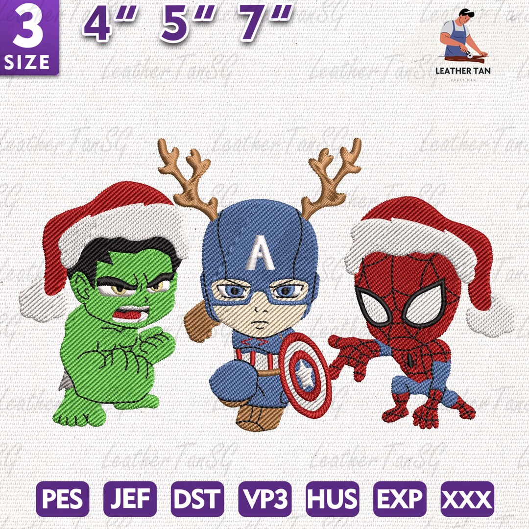 Christmas Squad Embroidery Design, Christmas Embroidery Design ...