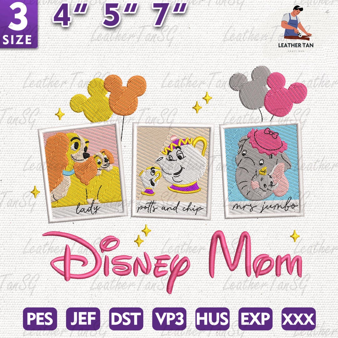 Cartoon Mom Embroidery Design, in My Mom Era Embroidery Design, Mother ...
