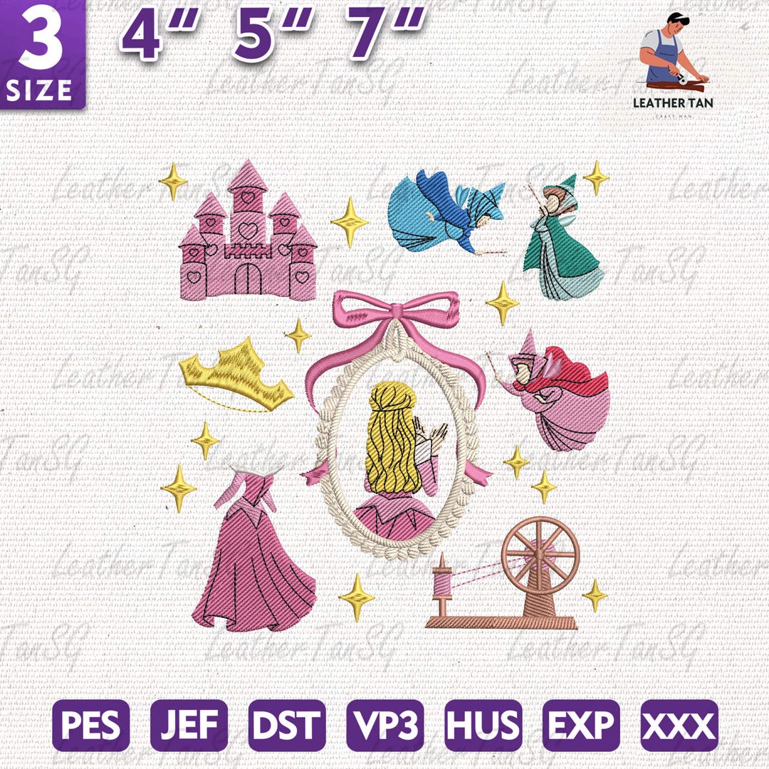Magic Kingdom Embroidery Design, Movie Cartoon Embroidery Design ...